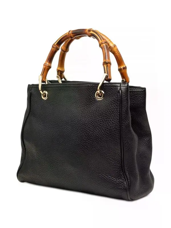 Gucci 2016-2026 Small Calfskin Bamboo Shopper Satchel