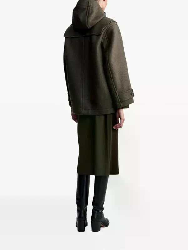 A.p.c. Khaki Recycled Wool Duffle Coat