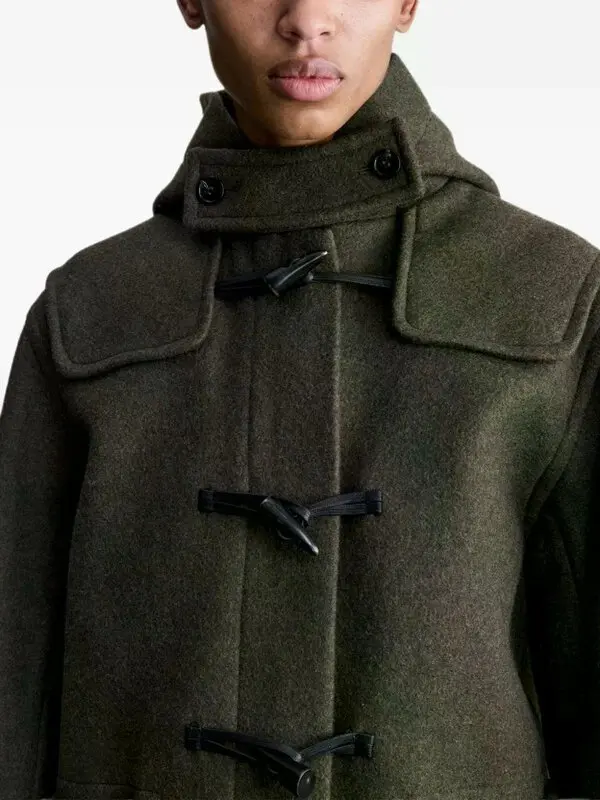 A.p.c. Khaki Recycled Wool Duffle Coat