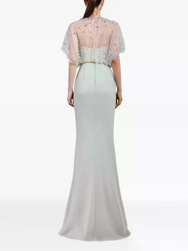 GEMY MAALOUF Draped-detail Side-slit Maxi Skirt