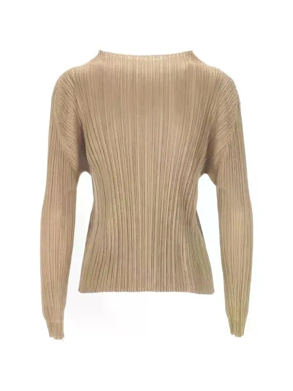 Issey Miyake Monthly Colours October Pleated Long-sleeved Blouse