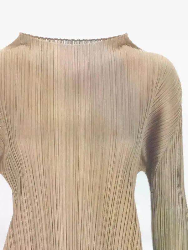 Issey Miyake Monthly Colours October Pleated Long-sleeved Blouse