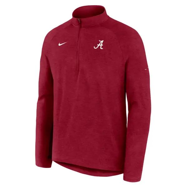 Nike Alabama Stride Dri-fit College 1/2-zip Long-sleeve Top - Red
