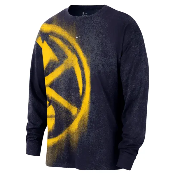 Nike Denver Nuggets Essential Anthem Long-sleeve Basketball T-shirt - Blue