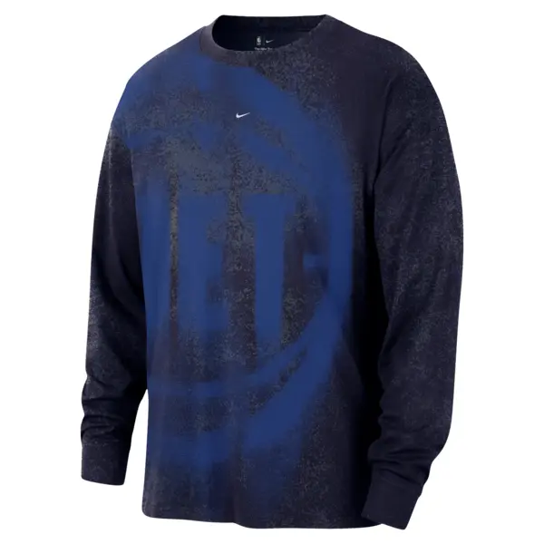 Nike Detroit Pistons Essential Anthem Long-sleeve Basketball T-shirt - Blue