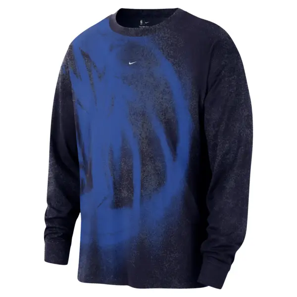Nike Dallas Mavericks Essential Anthem Long-sleeve Basketball T-shirt - Blue