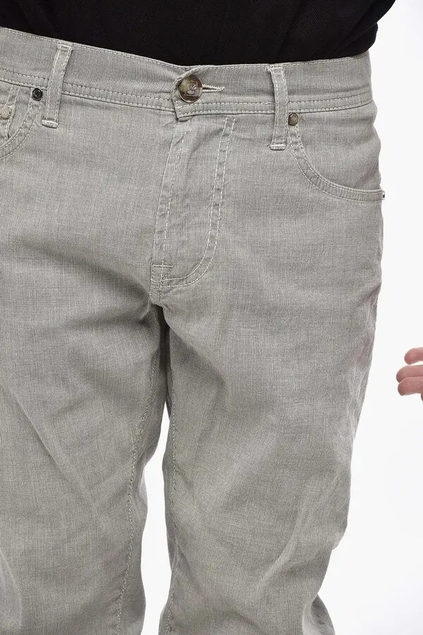 Corneliani Ribbed Five-pocket Trousers