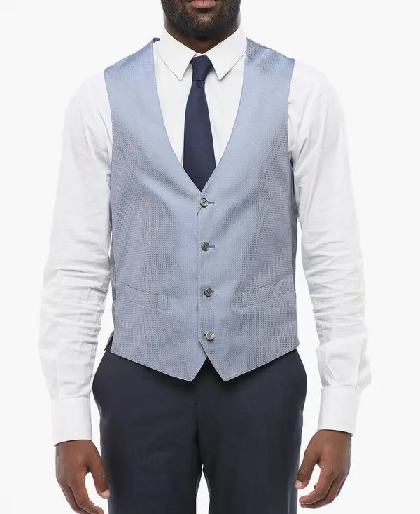 Corneliani Geometric-pattern Silk Waistcoat