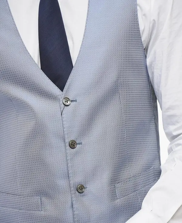 Corneliani Geometric-pattern Silk Waistcoat
