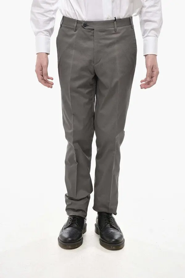 Corneliani Belt-loop Pressed-crease Trousers
