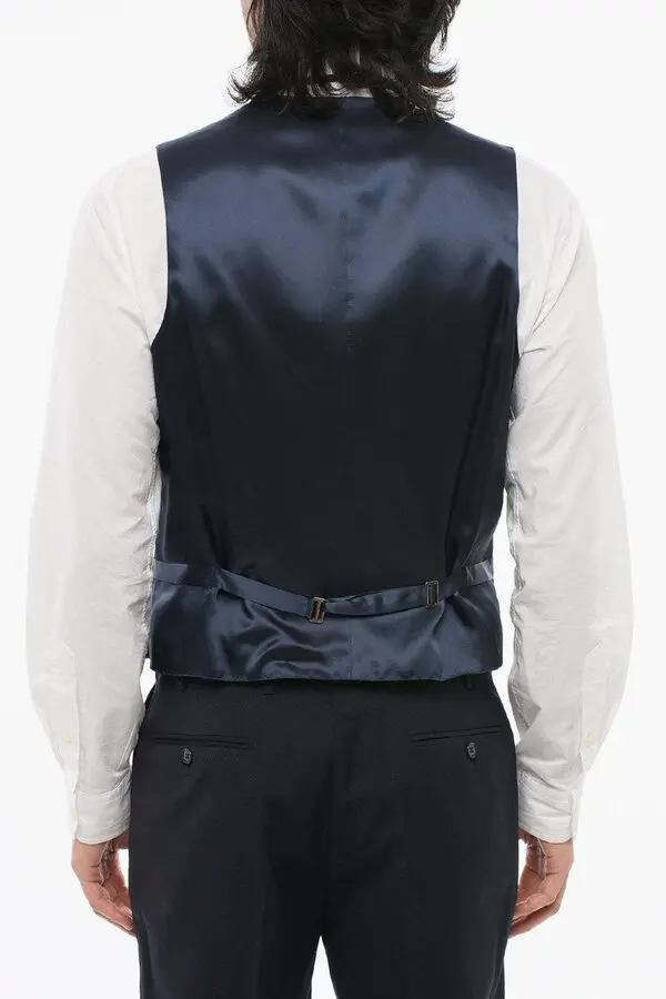 Corneliani Double-breasted Patterned Waistcoat