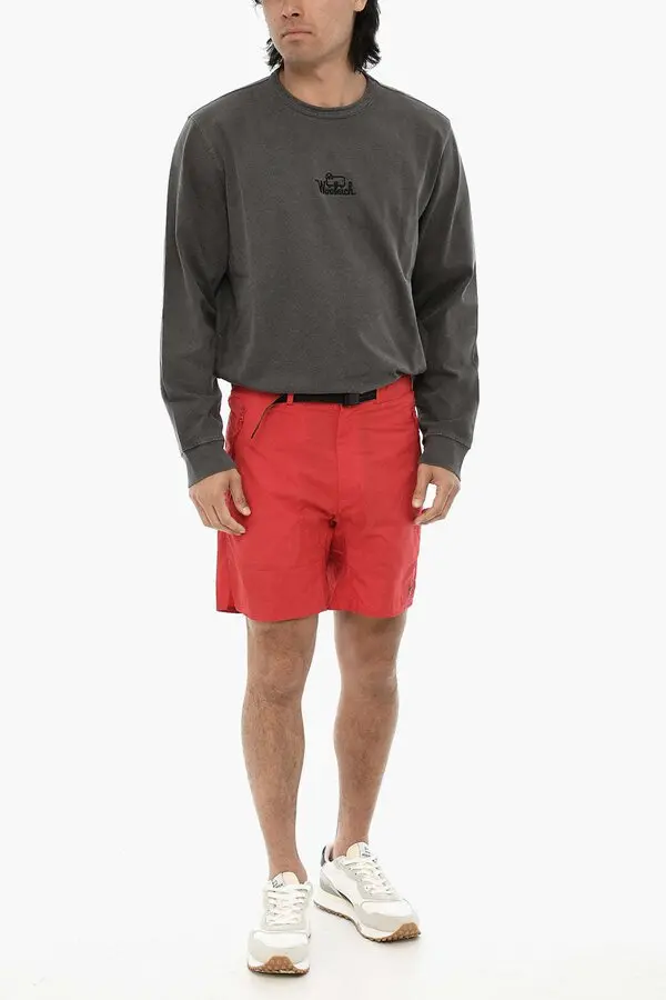 Woolrich Ranch Shorts With Industrial Belt