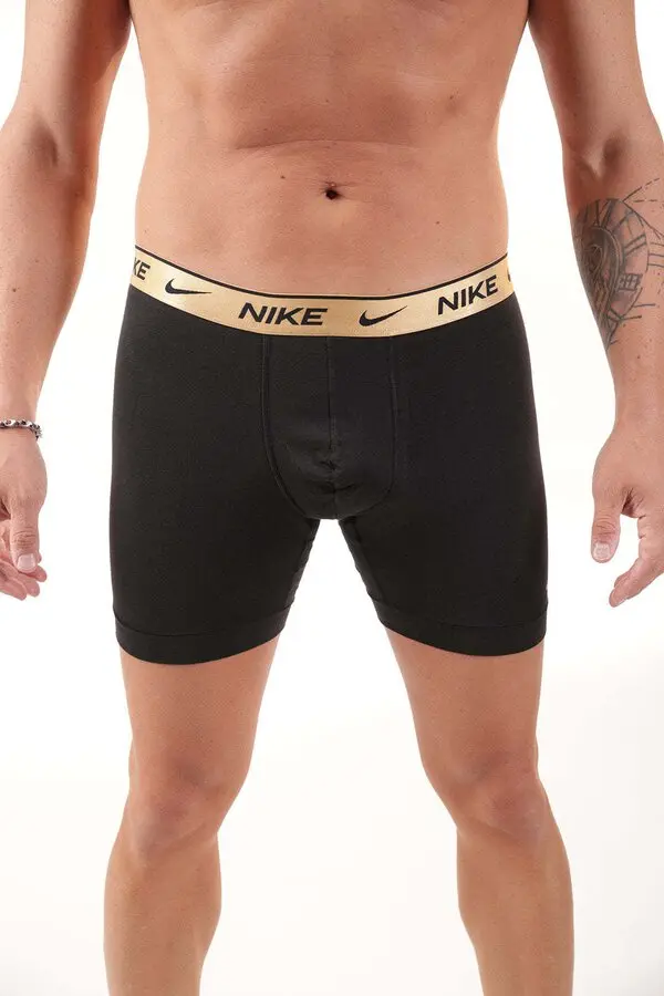 Nike Logo-waistband Pack Of Three Boxers