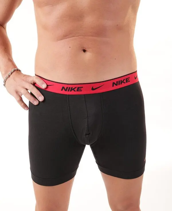 Nike Logo-waistband Pack Of Three Boxers