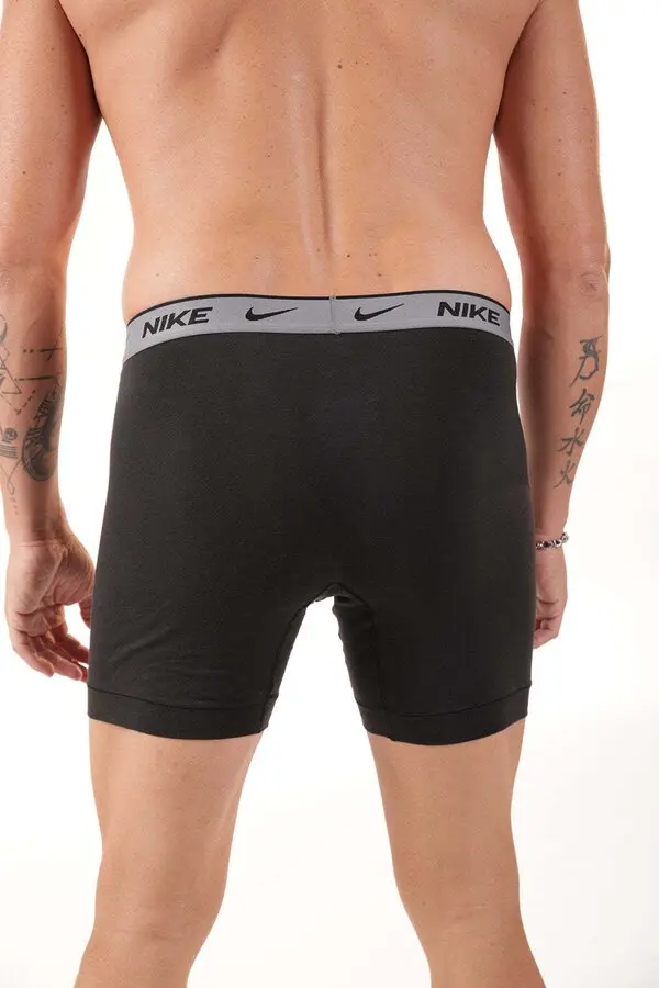 Nike Logo-waistband Pack Of Three Boxers