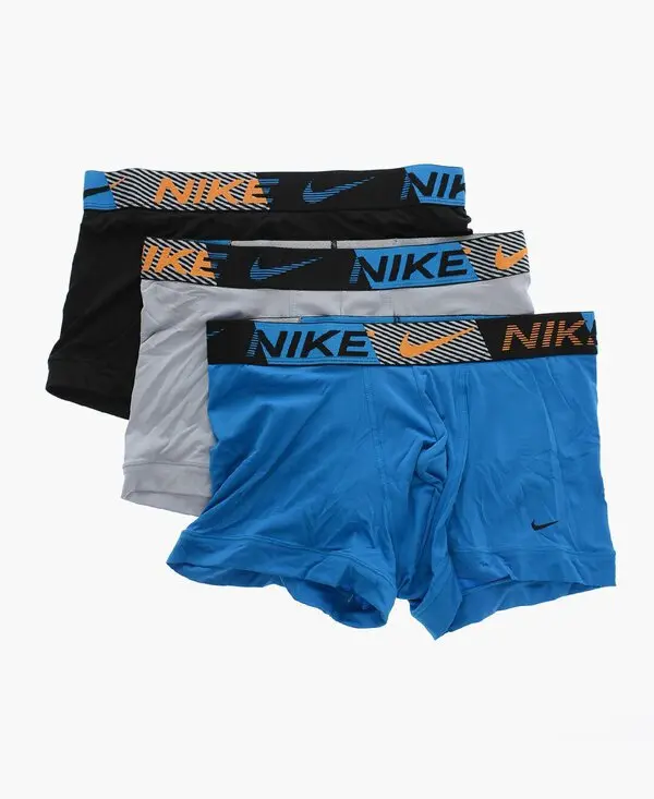 Nike Dri-fit Elastic Logo Waistband Boxer Briefs 3-pack