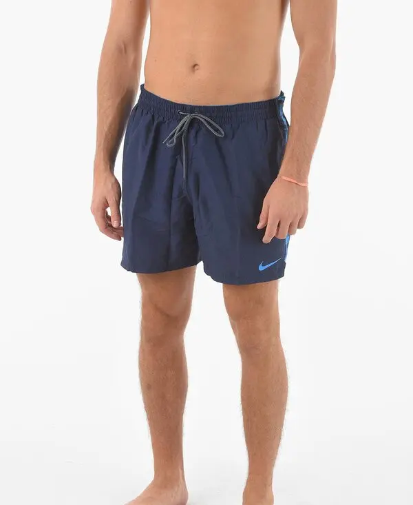 Nike Logo-embroidered Side-band Swim Shorts