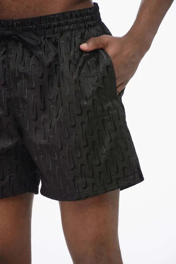 Nike All-over Embroidered Logo Swim Shorts