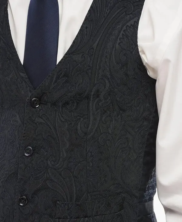Corneliani Damask-pattern Welt-pocket Waistcoat