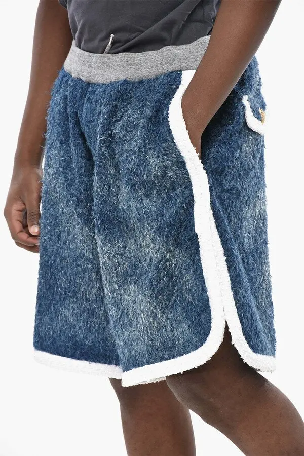 Dsquared2 Faded-effect Textured Shorts