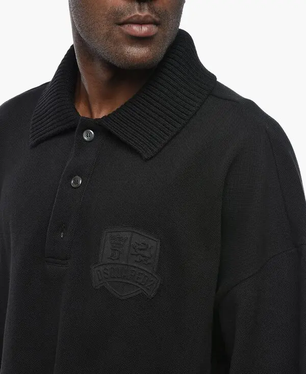 Dsquared2 Embroidered Loose-fit Polo Shirt