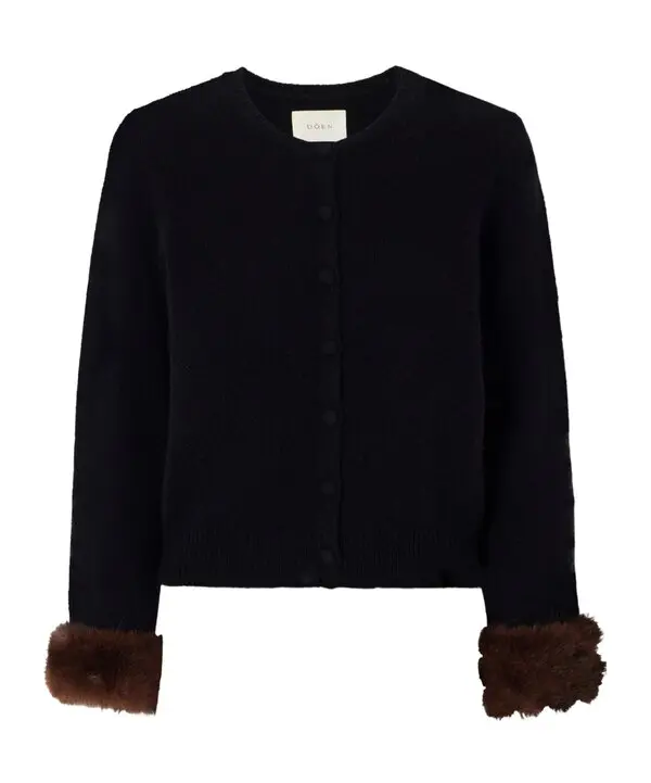 DÔEN Cashmere Cardigan - Black