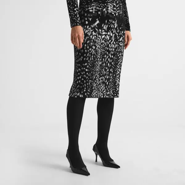 TOM FORD Mottled Knit Midi Skirt