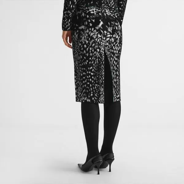 TOM FORD Mottled Knit Midi Skirt