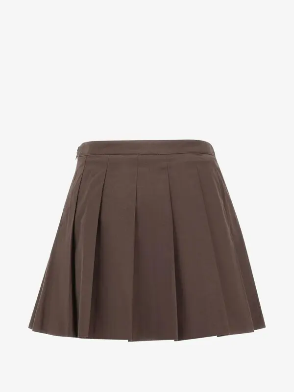 SPORTY  RICH Sporty Rich Pleated Riding Mini Skirt