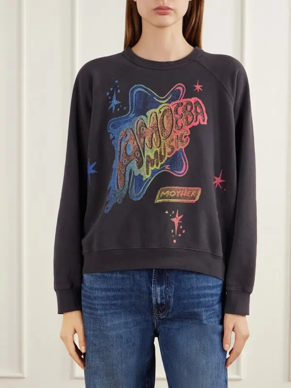 MOTHER Cotton-jersey Sweatshirt