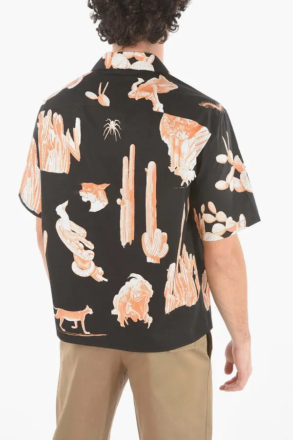 Neil Barrett Burning Short-sleeve Shirt