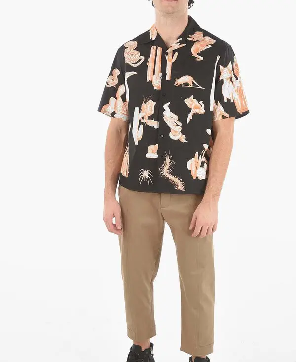 Neil Barrett Burning Short-sleeve Shirt