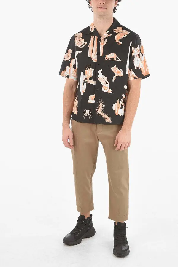 Neil Barrett Burning Short-sleeve Shirt