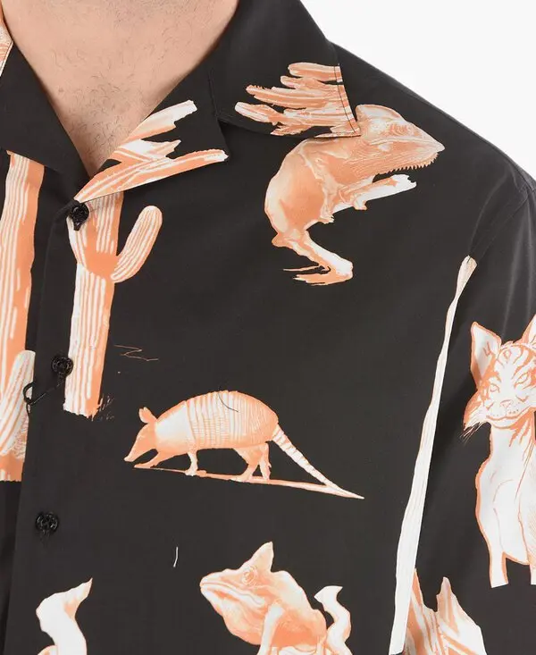Neil Barrett Burning Short-sleeve Shirt