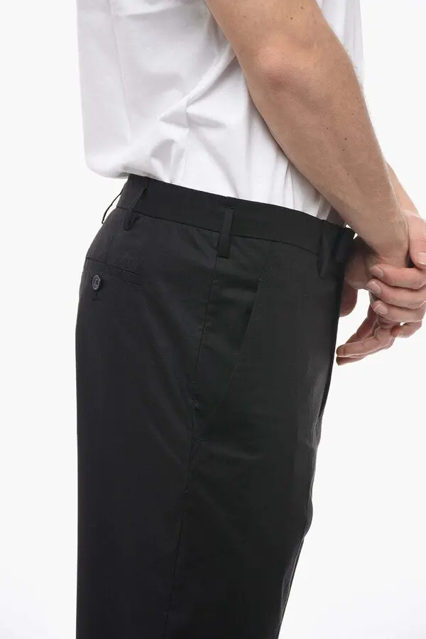 Neil Barrett Concealed-fastening Cropped Tailored Trousers
