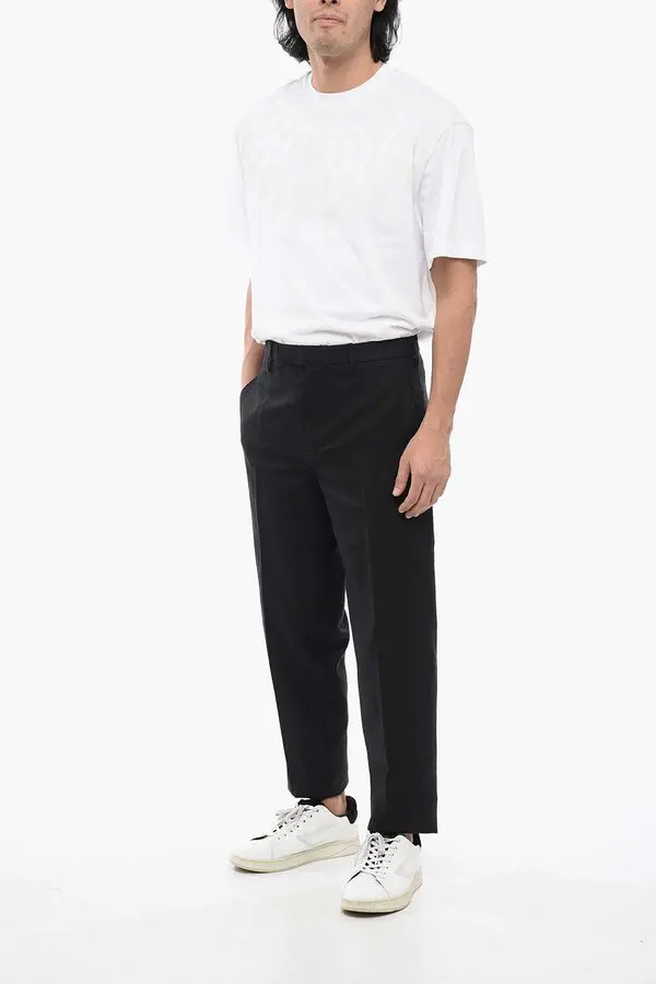 Neil Barrett Slim-fit Belt-loop Tailored Trousers