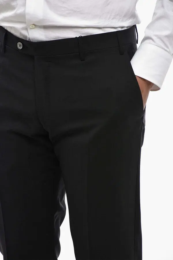 Corneliani Pressed-crease Tailored Trousers