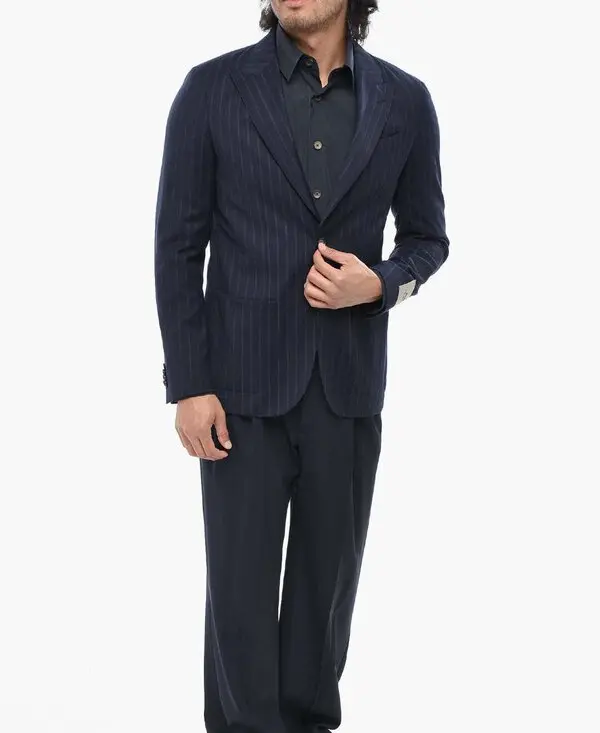 Corneliani Pinstriped Peak-lapel Blazer