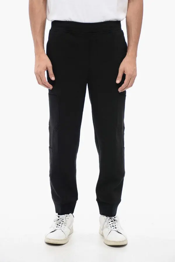 Neil Barrett Drawstring-waist Cotton Cargo Track Pants
