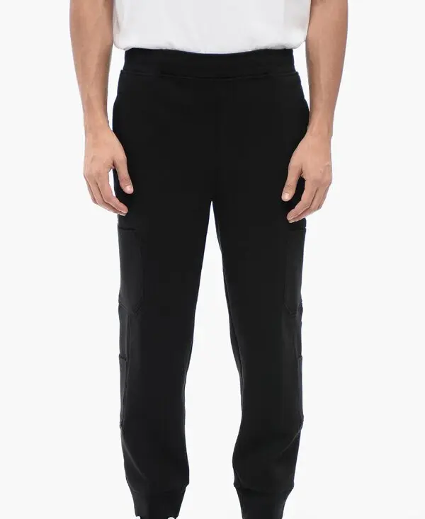 Neil Barrett Drawstring-waist Cotton Cargo Track Pants