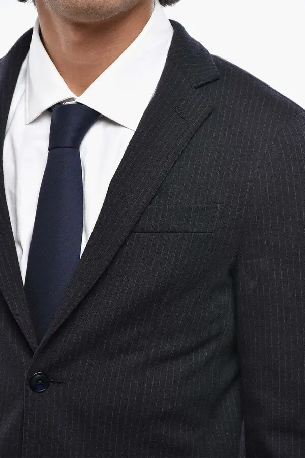 Corneliani Unlined Pinstripe Blazer