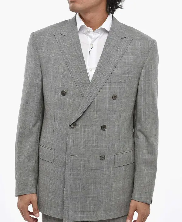 Corneliani Double-breasted District Check Suit