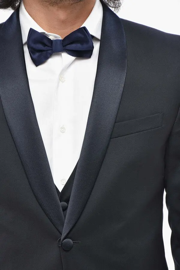 Corneliani Satin Shawl-lapel Three-piece Suit