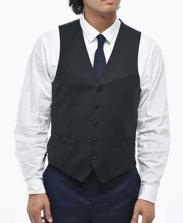 Corneliani V-neck Single-breasted Waistcoat