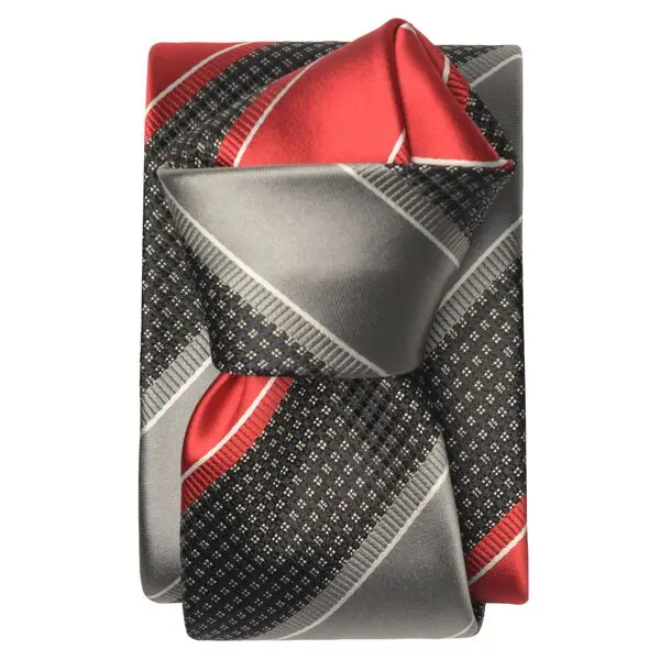 ELIZABETTA MADE IN ITALY Ferrari Silk Jacquard Tie - Red