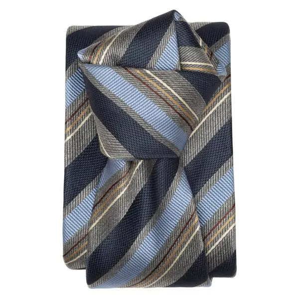 ELIZABETTA MADE IN ITALY Espada Silk Jacquard Tie & Grey