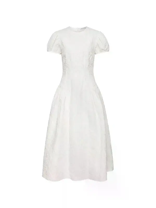 Cecilie Bahnsen Cleopatra Puff-sleeve Midi Dress - White