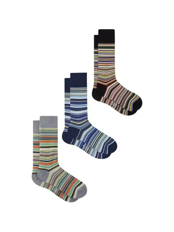 Paul Smith Signature Stripe' Three-pack Cracker Set - Blue