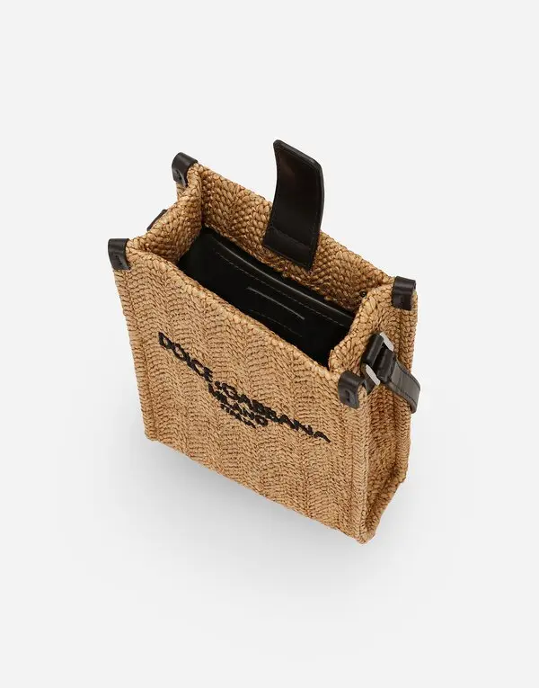 Dolce & Gabbana Small Woven Straw Shopper