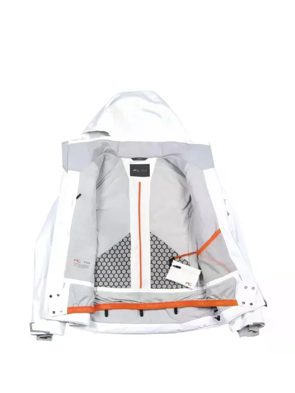 Kjus Hooded Zip-up Ski Jacket - White